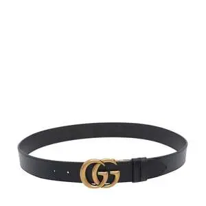 Gucci Reversible Gg Logo Belt - Black