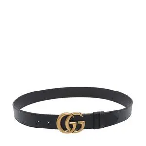 Gucci Reversible Gg Logo Belt - Black