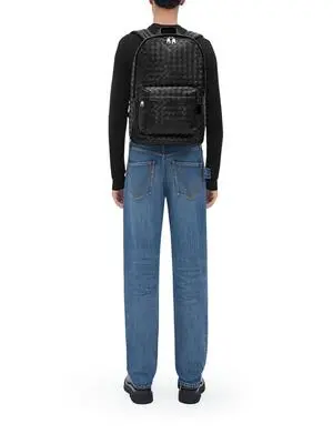 Bottega Veneta Intrecciato Backpack - Black