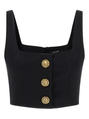 Balmain BALMAIN Wool Brassiere Top Multicolor