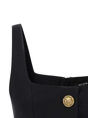 Balmain Wool Brassiere Top - Multicolor