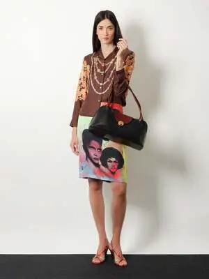 Versace Vivian Leather Shoulder Bag