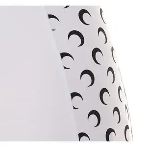 MARINE SERRE Athleisure Polo Mini Dress With Moon Insert