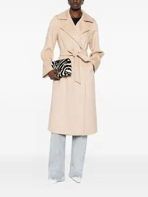 Max Mara Wool Long Coat - Multicolor