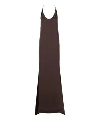 TOM FORD Long Silk Evening Dress - Brown