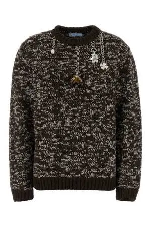 Prada Two-tone Wool Oversize Sweater - Multicolor