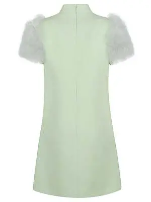 Valentino Garavani Feathered Wool And Silk Dress