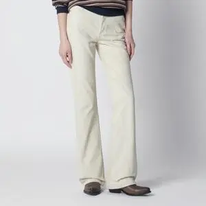 A.p.c. Cotton Faded Effect Jeans - Cream