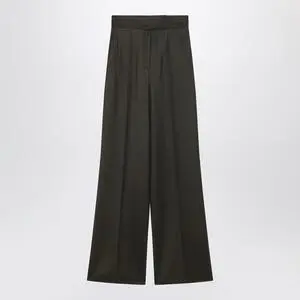 Max Mara Moss Wide-leg Wool Trousers
