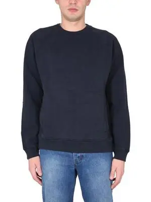 TEN C Ten C Men Crewneck Sweatshirt Blue