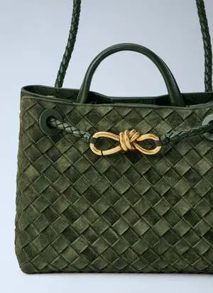 Bottega Veneta Small Andiamo Handbag - Green