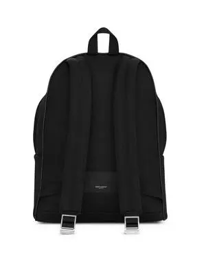 Saint Laurent City Backpack In Canvas, Nylon And Leather