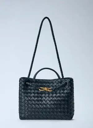 Bottega Veneta Andiamo Handbag - Black