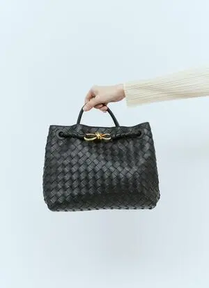 Bottega Veneta Andiamo Handbag - Black