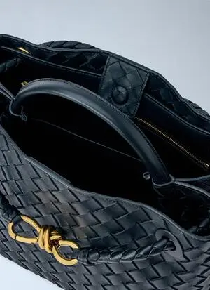 Bottega Veneta Andiamo Handbag - Black