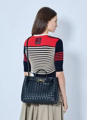 Bottega Veneta Andiamo Handbag - Black