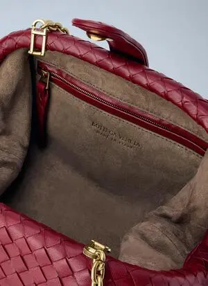 Bottega Veneta Small Lauren Shoulder Bag - Red
