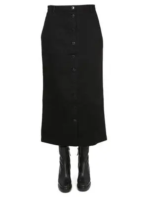 Raf Simons Midi Skirt - Black