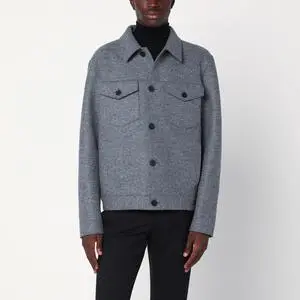 Harris Wharf London Light Grey Wool Jacket - Gray