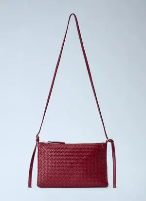 Bottega Veneta Intrecciato Pouch - Red