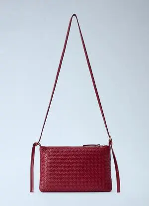 Bottega Veneta Intrecciato Pouch - Red