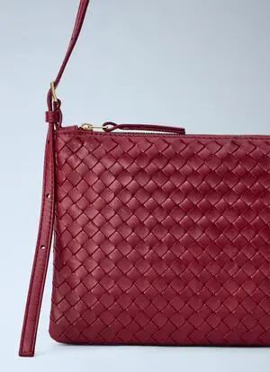 Bottega Veneta Intrecciato Pouch - Red