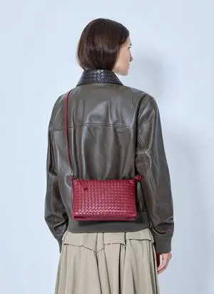 Bottega Veneta Intrecciato Pouch - Red