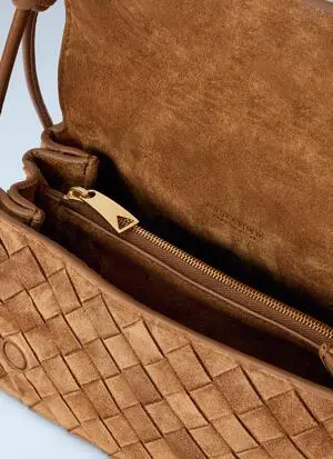 Bottega Veneta Notturno Shoulder Bag - Brown