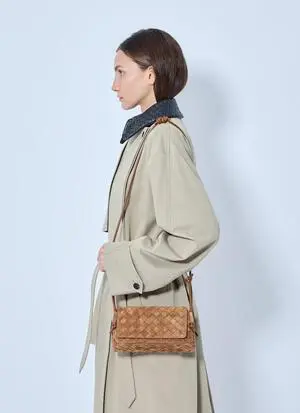 Bottega Veneta Notturno Shoulder Bag - Brown