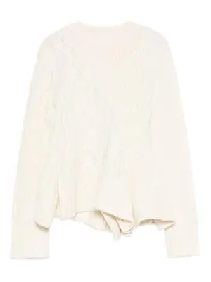 Sacai Wool Crewneck Sweater - Multicolor