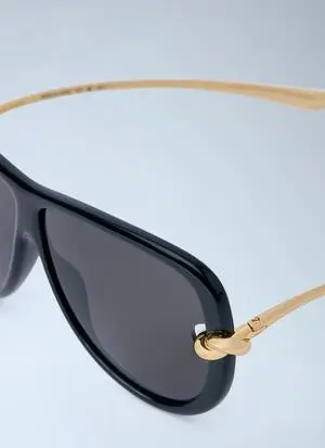 Bottega Veneta Aviator Knot Sunglasses - Black