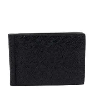 Thom Browne Money Clip Wallet With Inner Logo - Black