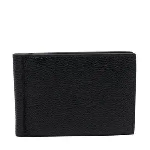 Thom Browne Money Clip Wallet With Inner Logo - Black