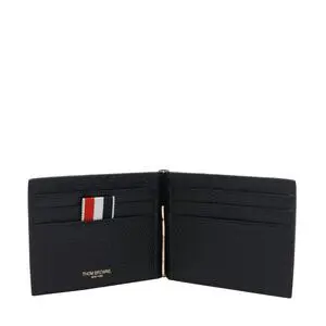 Thom Browne Money Clip Wallet With Inner Logo