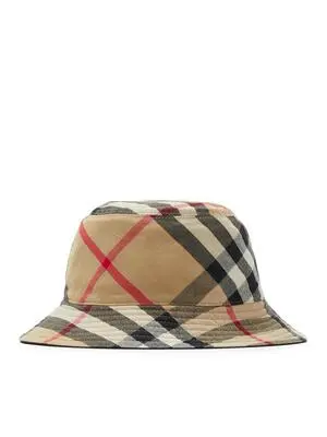 Burberry Reversible Cotton Blend Bucket Hat
