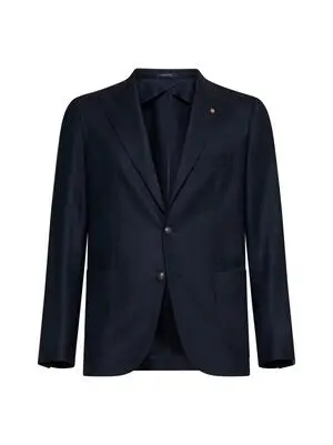 Tagliatore Montecarlo Wool And Cashmere Blazer - Multicolor