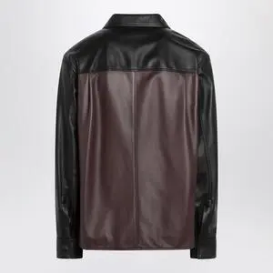 Loewe Burgundy Leather Overshirt