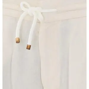 Brunello Cucinelli Linen Cotton Bermuda Shorts - White