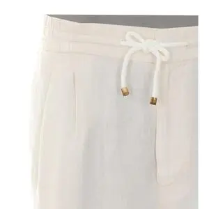 Brunello Cucinelli Linen Cotton Bermuda Shorts - White