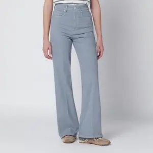 A.p.c. Grey Cotton Trousers - Blue