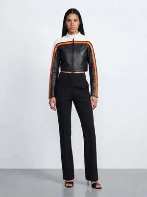 Balenciaga Fitted Leather Biker Jacket