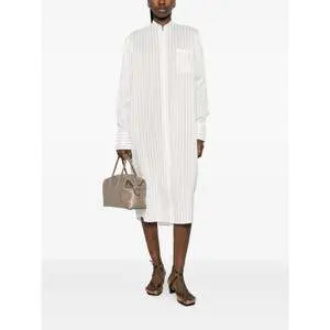 TOTEME Striped Day Dress - White