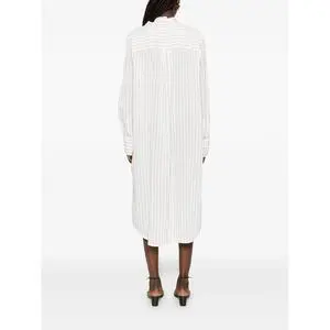 TOTEME Striped Day Dress - White