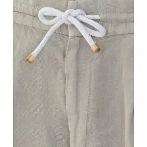 Brunello Cucinelli Linen Gabardine Bermuda - Green