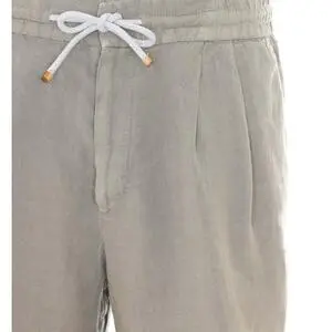 Brunello Cucinelli Linen Gabardine Bermuda - Green