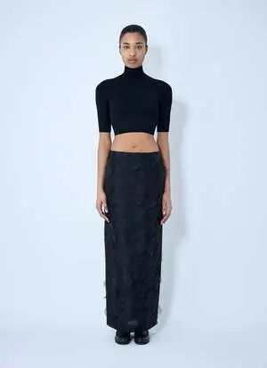 Max Mara Textured Long Skirt