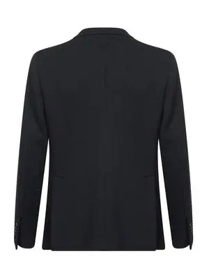 Tagliatore Black Jersey Montecarlo Single-breasted Blazer