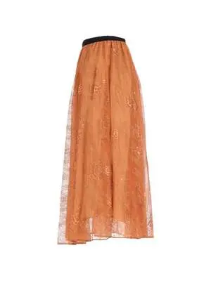 FORTE_FORTE Tulle Midi Skirt - Yellow