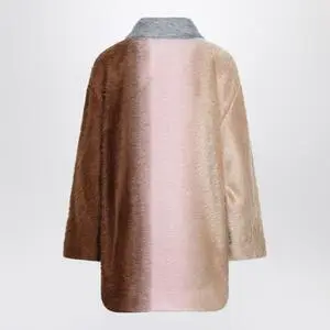 Fendi Double-breasted Color-block Coat - Pink