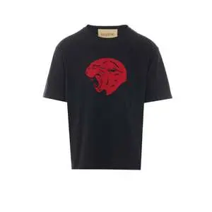 Valentino Garavani Panther Print T-shirt - Black